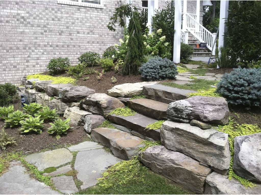 Natural Stone Steps, Patios & Walkways - Wentworth Nursery